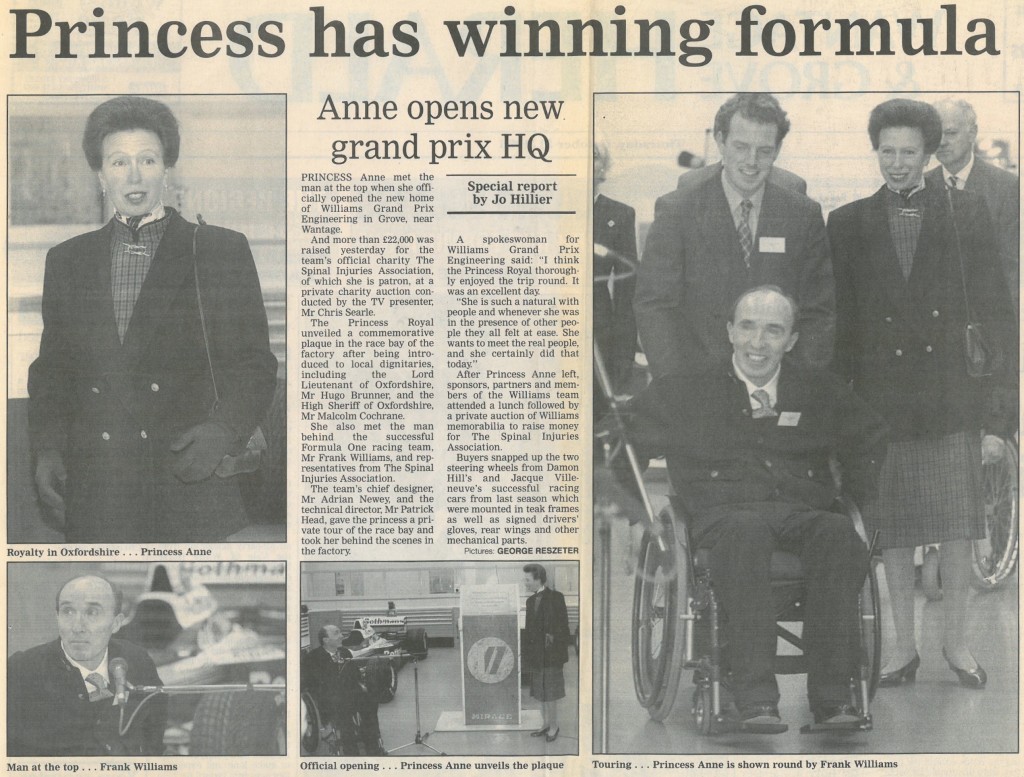 Moving the Factory from Didcot to Grove – The Williams Grand Prix Database